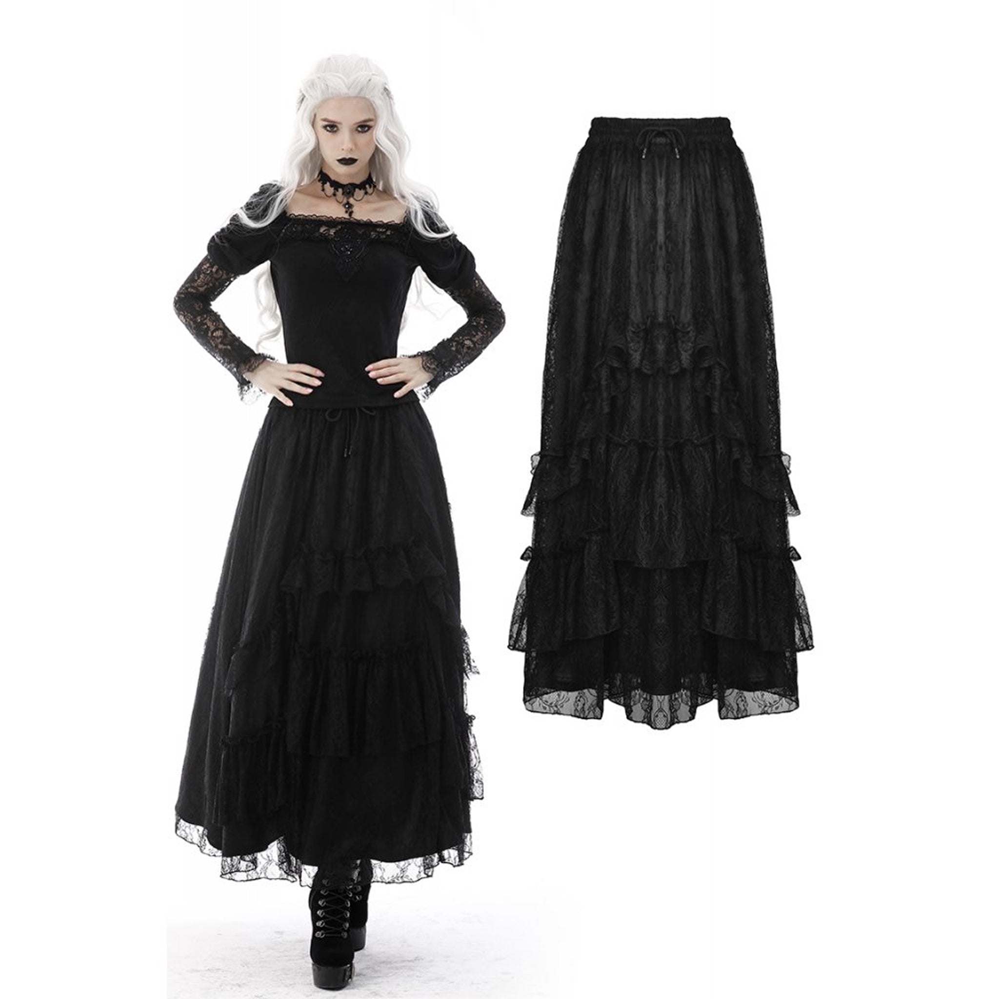 Layered In Lace Skirt